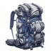 14 Trekking Backpack Set2 Clipart Bundle Watercolor Hiking Backpack ...