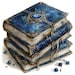 10 Blue Magic Book Clipart Watercolor Old Book Pile Fantasy Clipart ...
