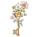 13 Floral Key Clipart Watercolor Fairy Key Art Fantasy Clipart ...