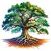14 Ancient Tree Clipart Watercolor Old Tree Mythical Tree Tree of Life ...