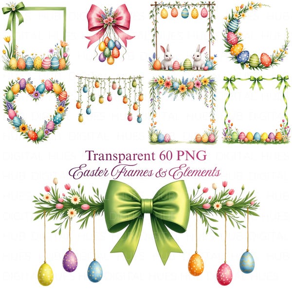 Easter Borders Pdf - Etsy UK