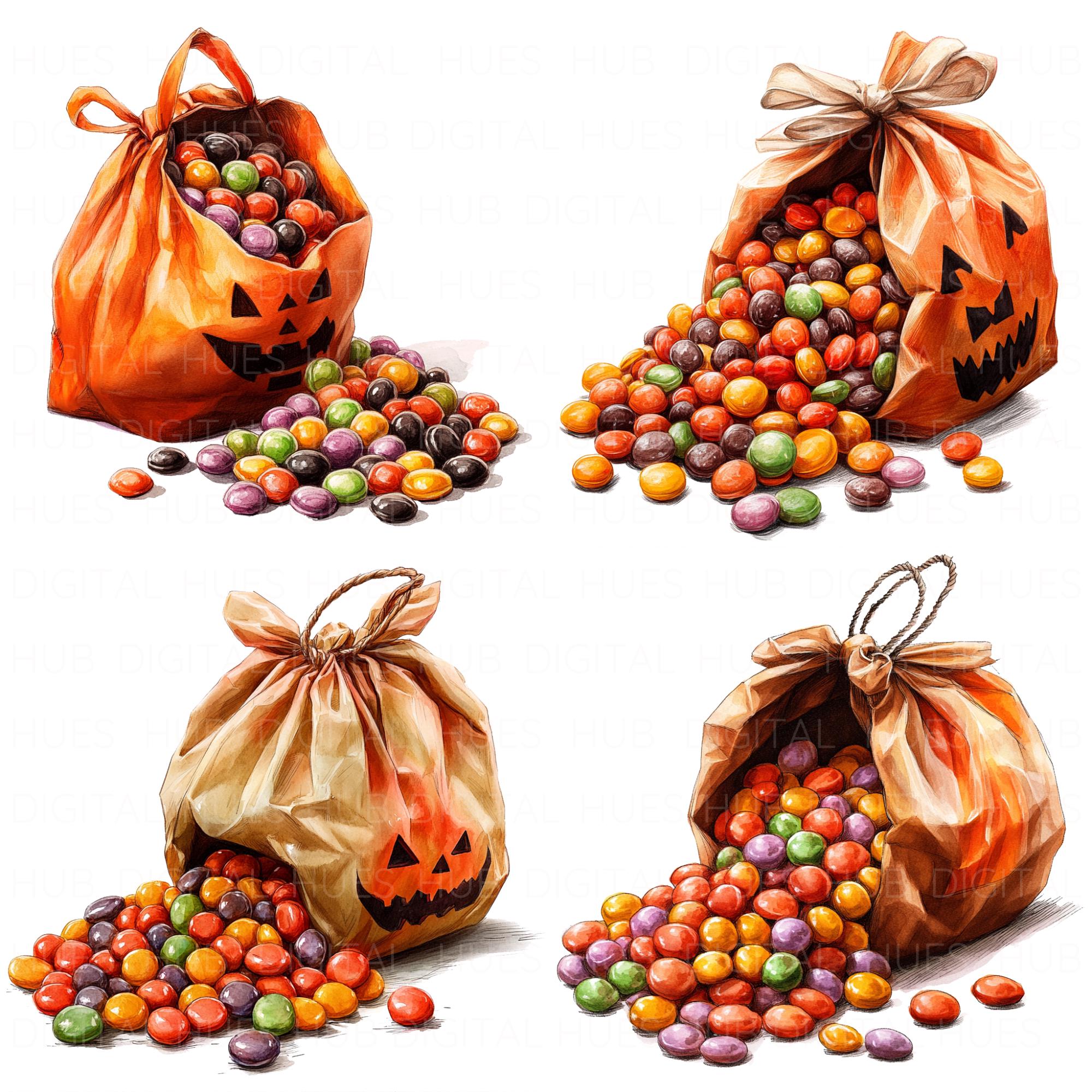 13 Halloween Candy Clipart Halloween Trick or Treats Halloween Sweet ...