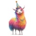 16 Cute Birthday Llama Clipart Watercolor Peru Llama Alpaca Art ...