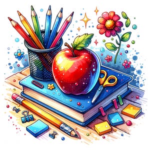 11 Teacher Sublimation Clipart Watercolor Teaching Design School Shirt ...