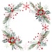 12 Christmas Wreath Set2 Clipart Bundle Watercolor Winter Wreath ...
