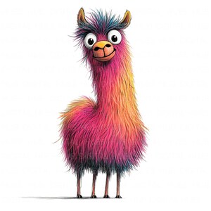 13 Hand Drawn Llama Clipart Watercolor Peru Llama Alpaca Art Printable ...