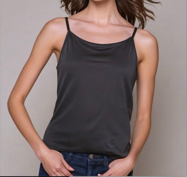 Regalia Procot Womens Girls Camisole Spaghetti Tank Top With Adjustable ...