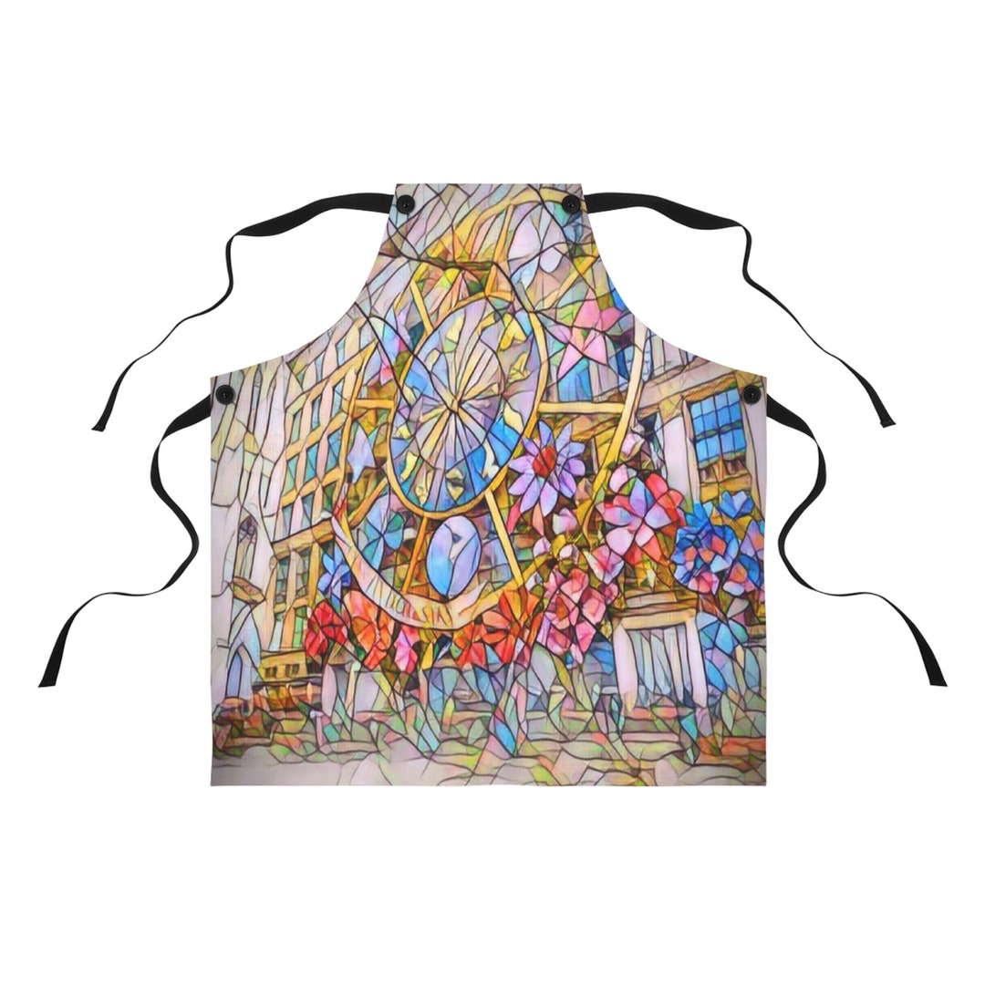 Stained Glass Apron Personalized Add Your Photo Free Shipping in US - Etsy