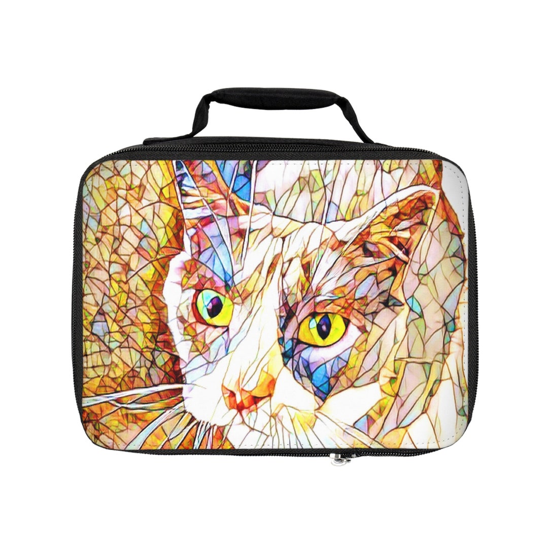 Stained Glass Custom Lunch Bag Add Your Photo Free Shipping in US - Etsy