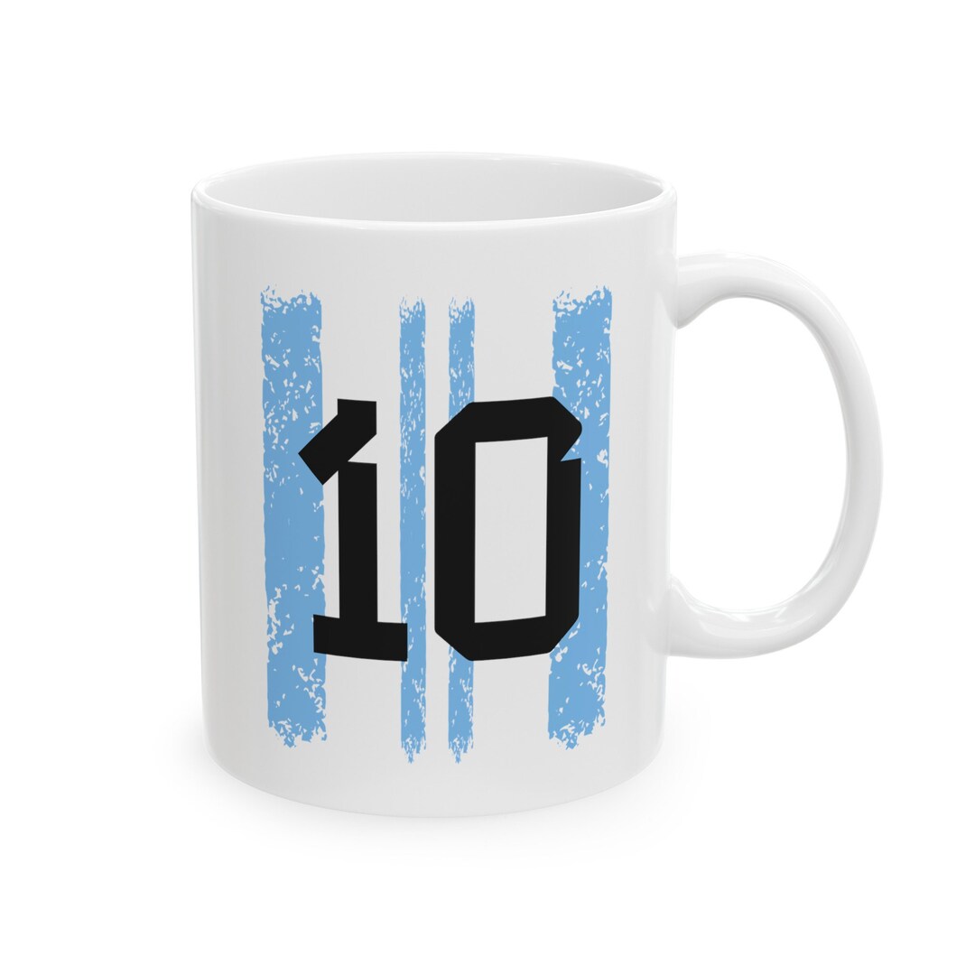 Lionel 10 Mug, Argentina Soccer Fan, Coffee Cup, Taza, Argentina Mug ...