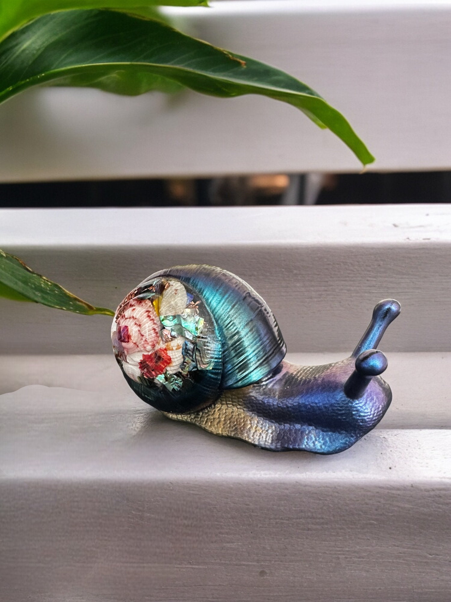 Resin Snail With a Seashell Body | Great Gift | Birthday | Housewarming ...