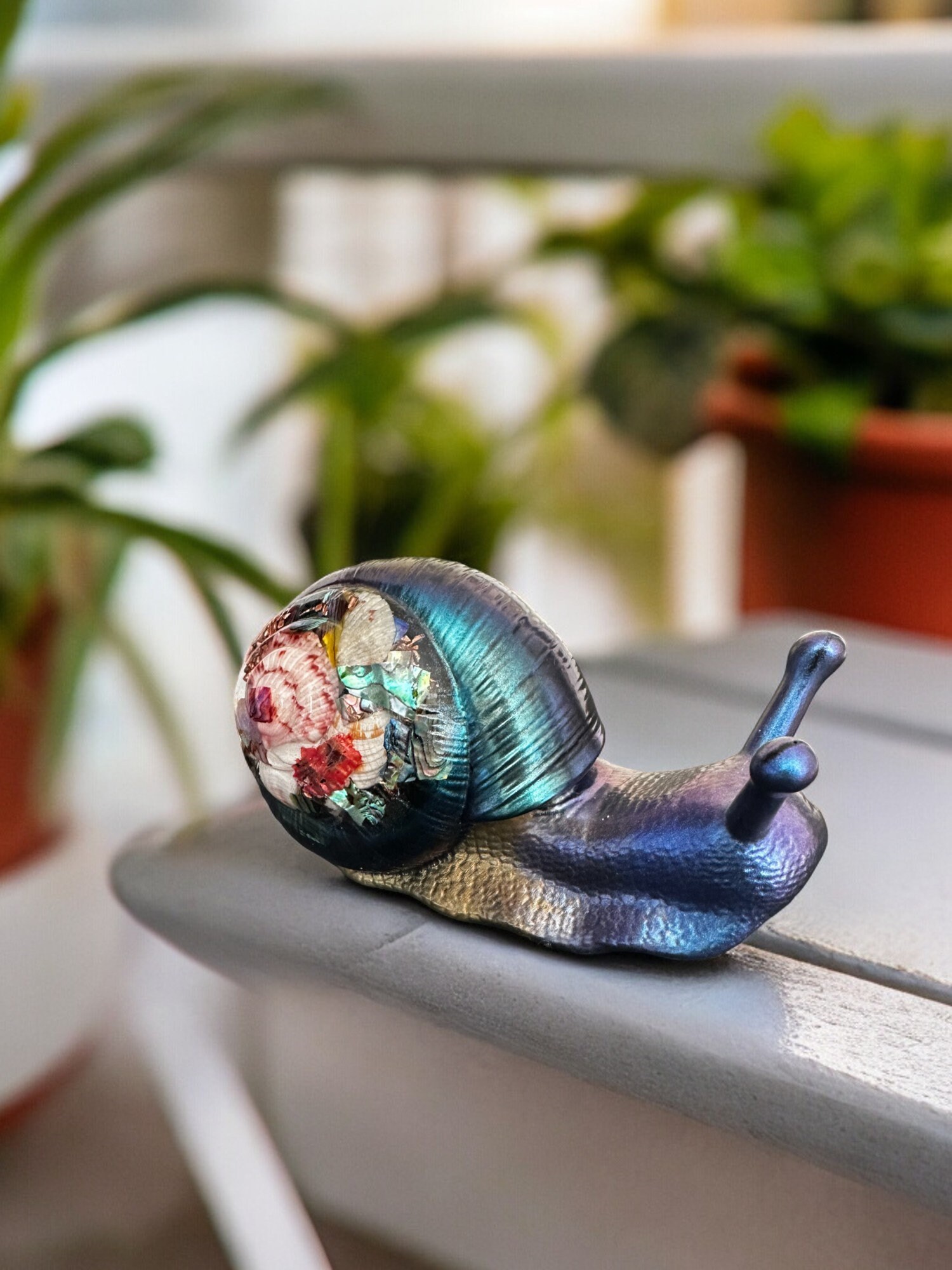 Resin Snail With a Seashell Body | Great Gift | Birthday | Housewarming ...
