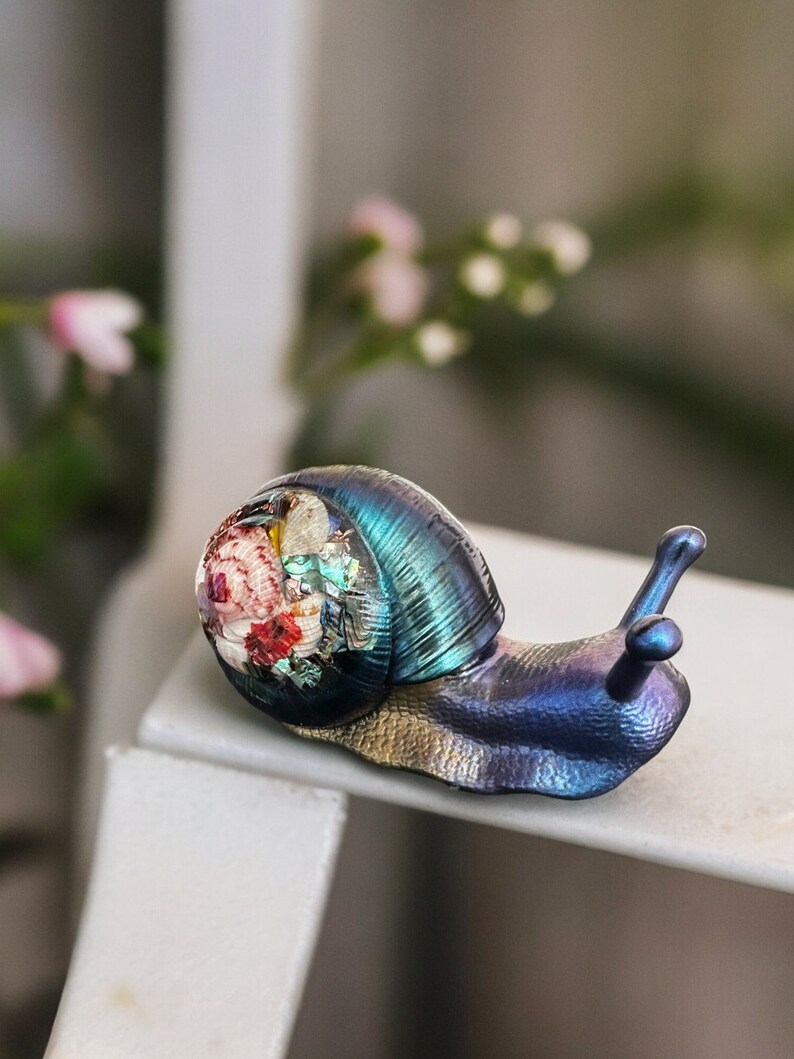 Resin Snail With a Seashell Body | Great Gift | Birthday | Housewarming ...