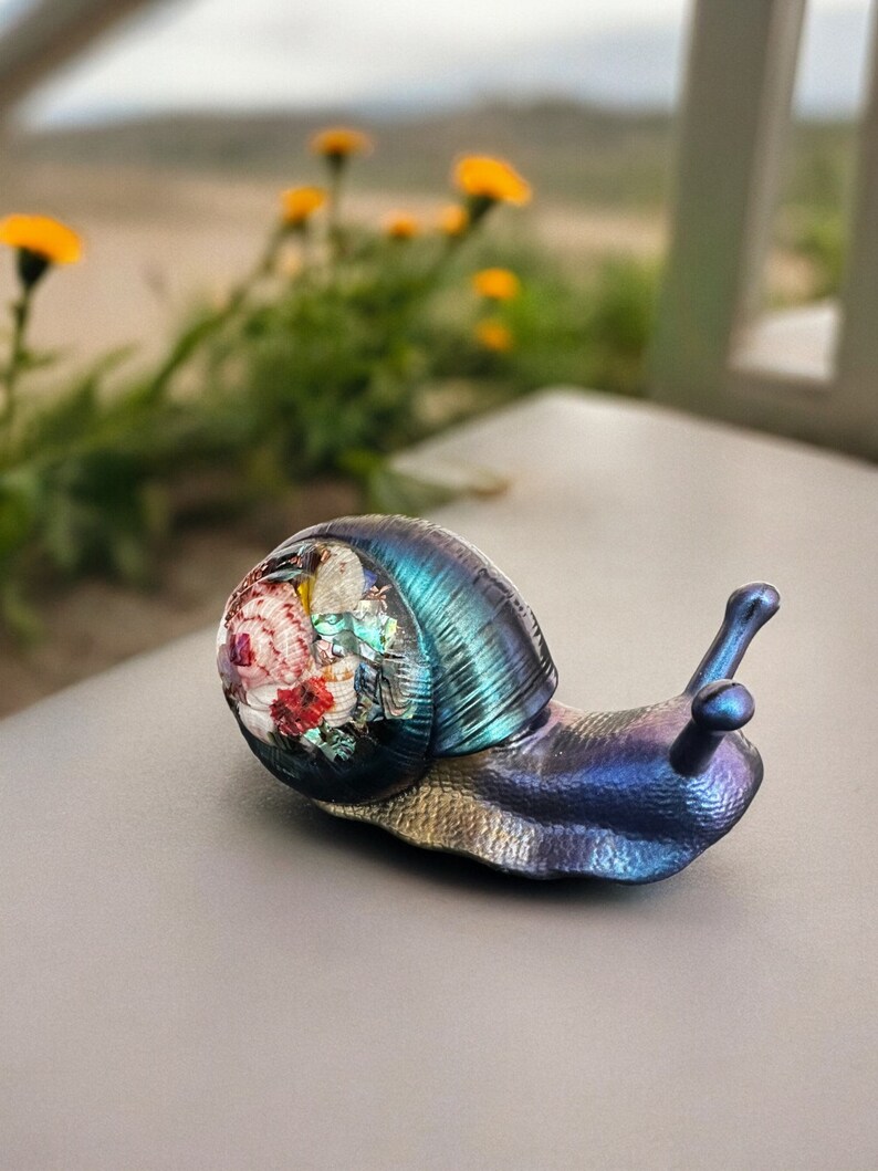Resin Snail With a Seashell Body | Great Gift | Birthday | Housewarming ...