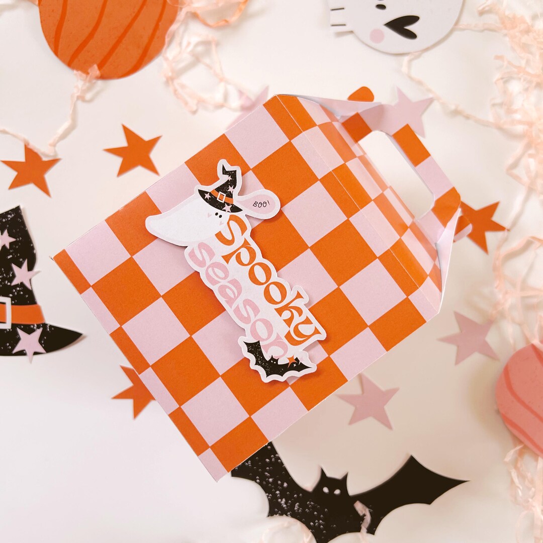 Printable Halloween Treat Box Templates, Party Gift Box, Halloween ...