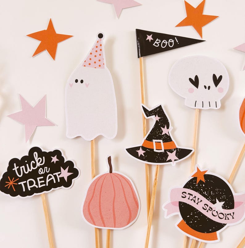 Printable Halloween Topper, Halloween Cake Topper, Halloween Party ...