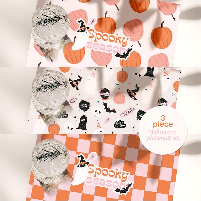 Halloween Placemat - Etsy