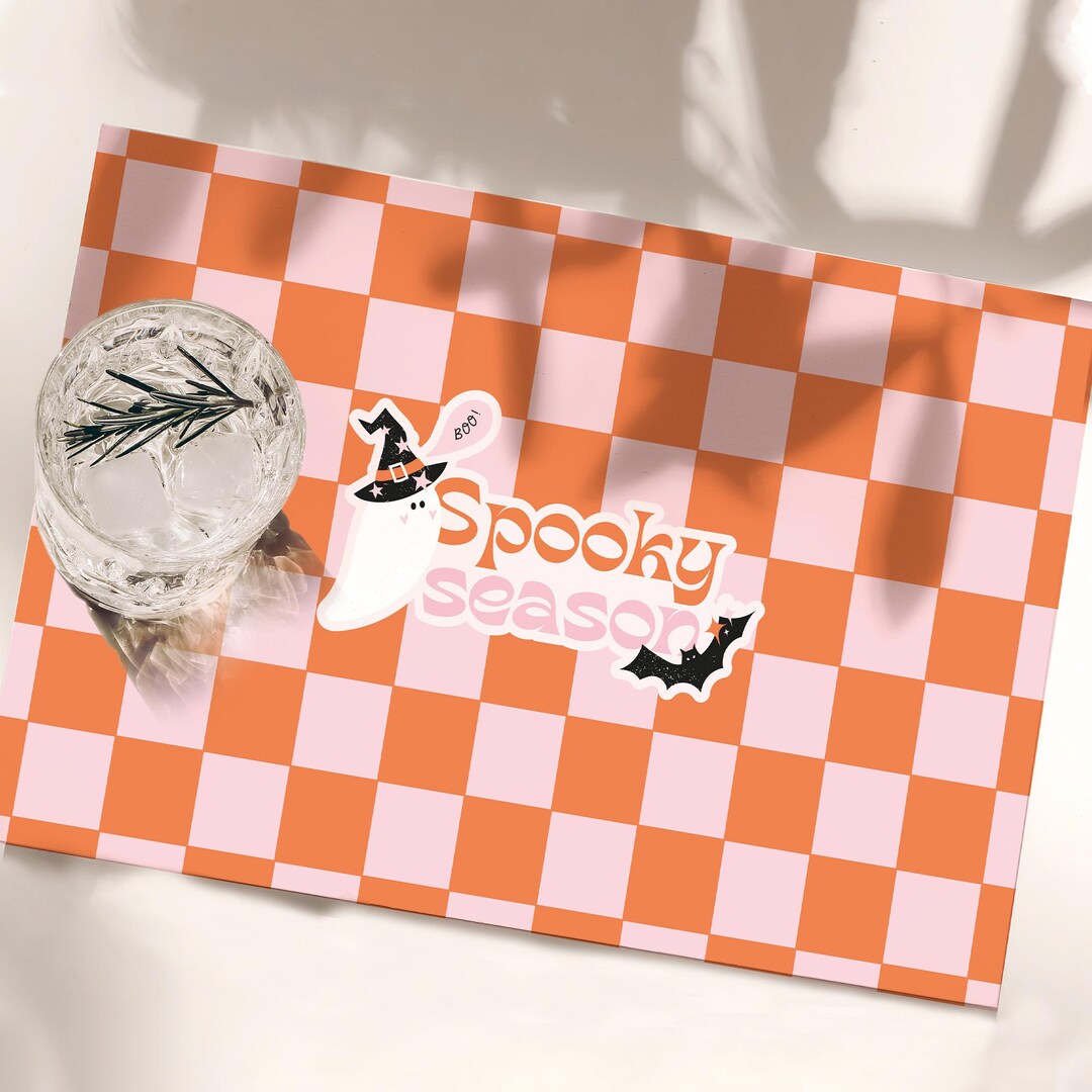 Printable Squares Placemat, Halloween Placemat, Halloween Party, Party ...