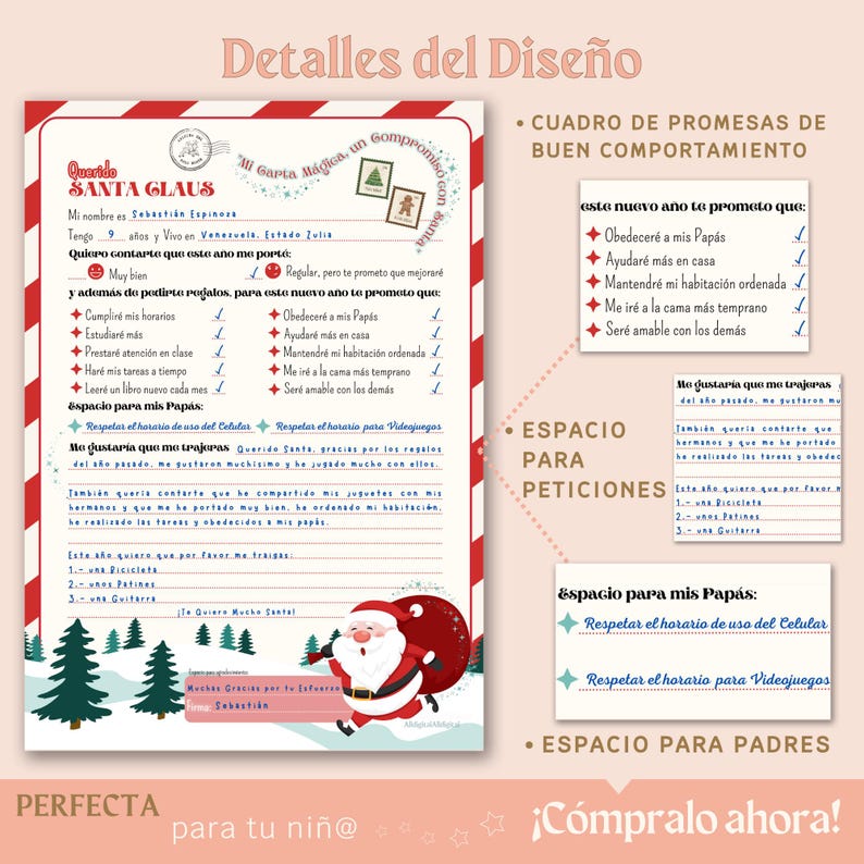 Santa Claus Letter and FREE Coloring Pages, Educational Supplies for ...