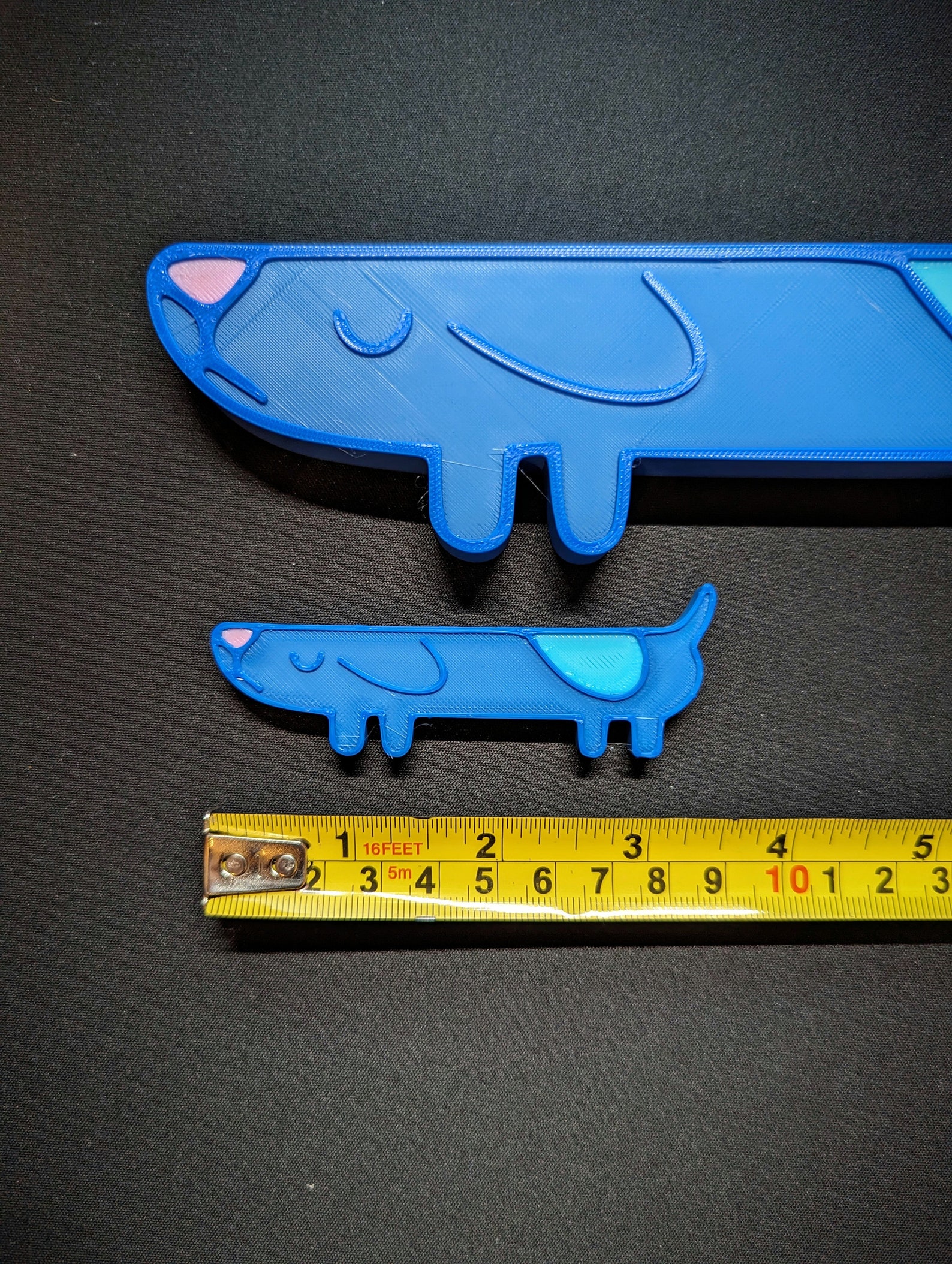 Mini Long Dog Hide & Seek Bluey Inspired Collectable Toy Figurine ...