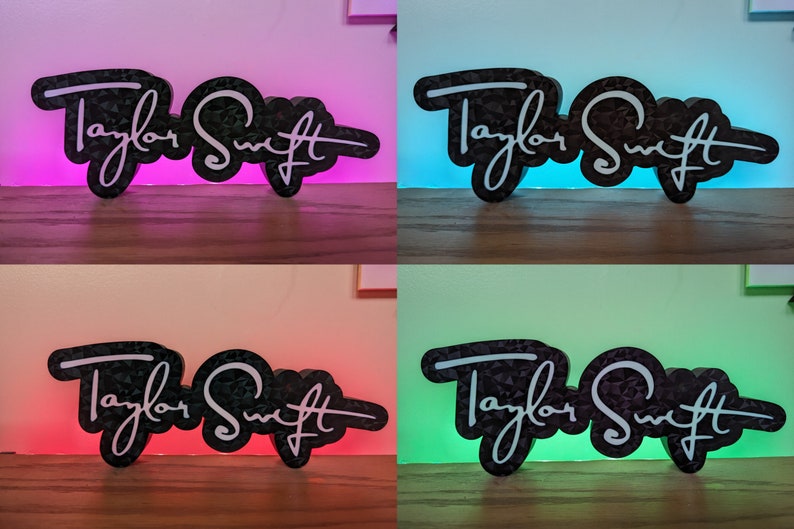 Taylor Swift Sign Autograph Signature Wall Art Neon LED Compatible Gift ...