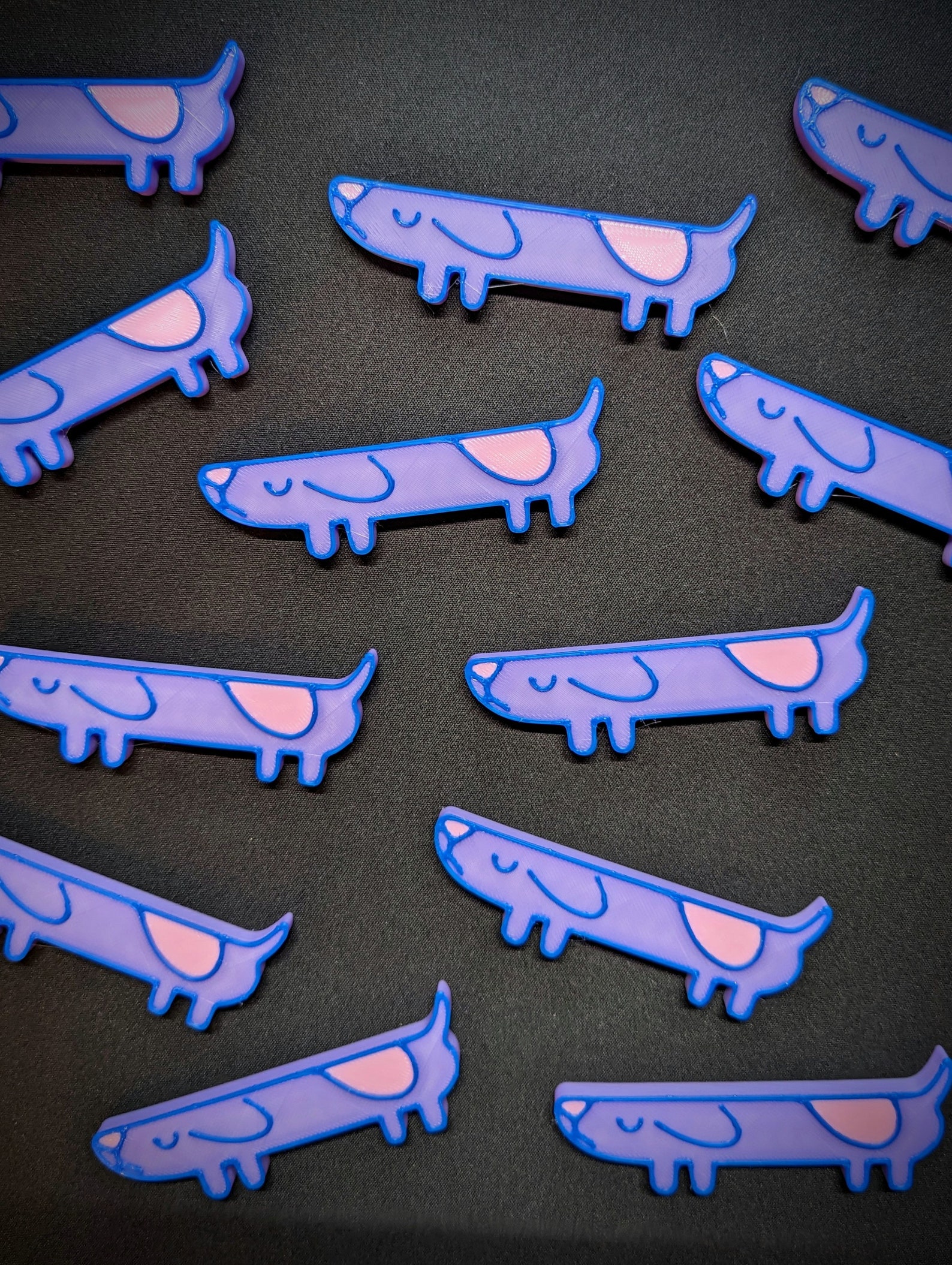 Mini Long Dog Hide & Seek Bluey Inspired Collectable Toy Figurine ...