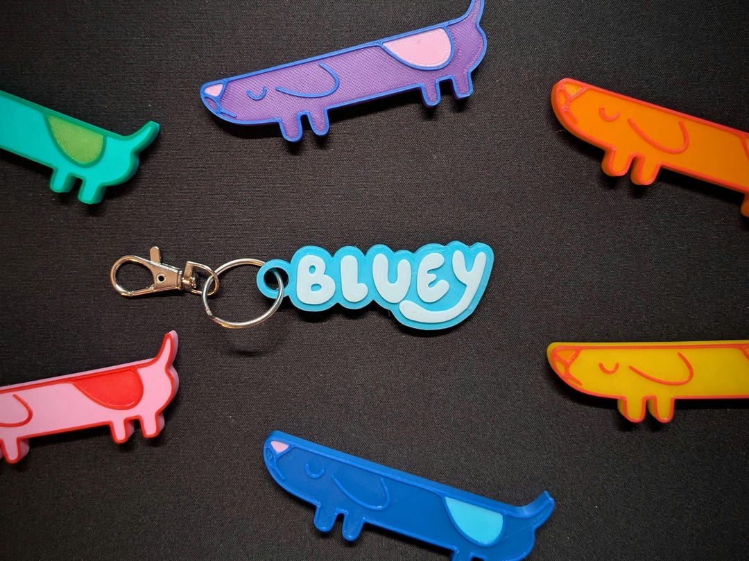 BLUEY Key Chain Inspired Collectable Backpack Purse Toy Accessory - Etsy