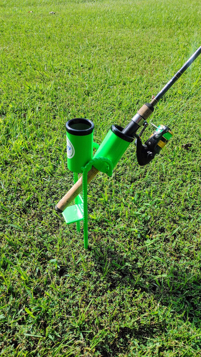 Heavy Duty Bank Fishing Rod Holder - Reel Them In - Etsy