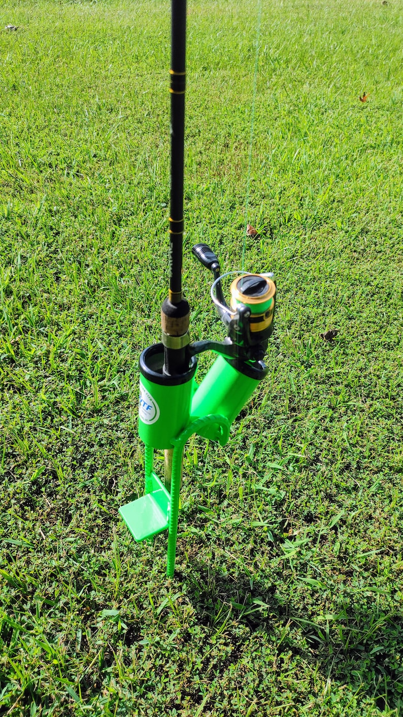 Heavy Duty Bank Fishing Rod Holder - Reel Them In - Etsy