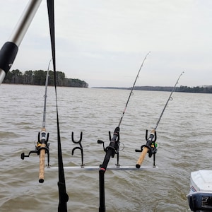 Spider Rig Rod Holder, T-BAR ONLY Crappie Fishing, Tight Lining, Drift ...