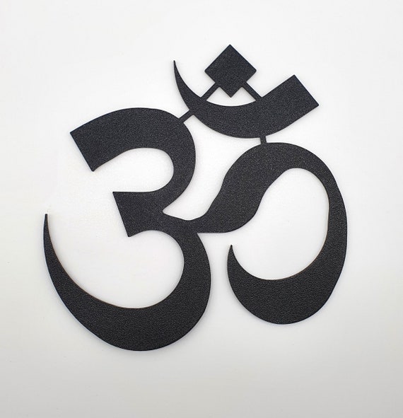 Om Symbol 3d Trigica Engineered Wood Om 3D Modern Led Light Wall