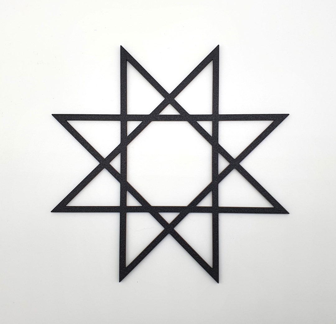 Octagram 3D Printing PLA 21cm X 21cm 3mm Thick, Eight Star, Eightfold ...