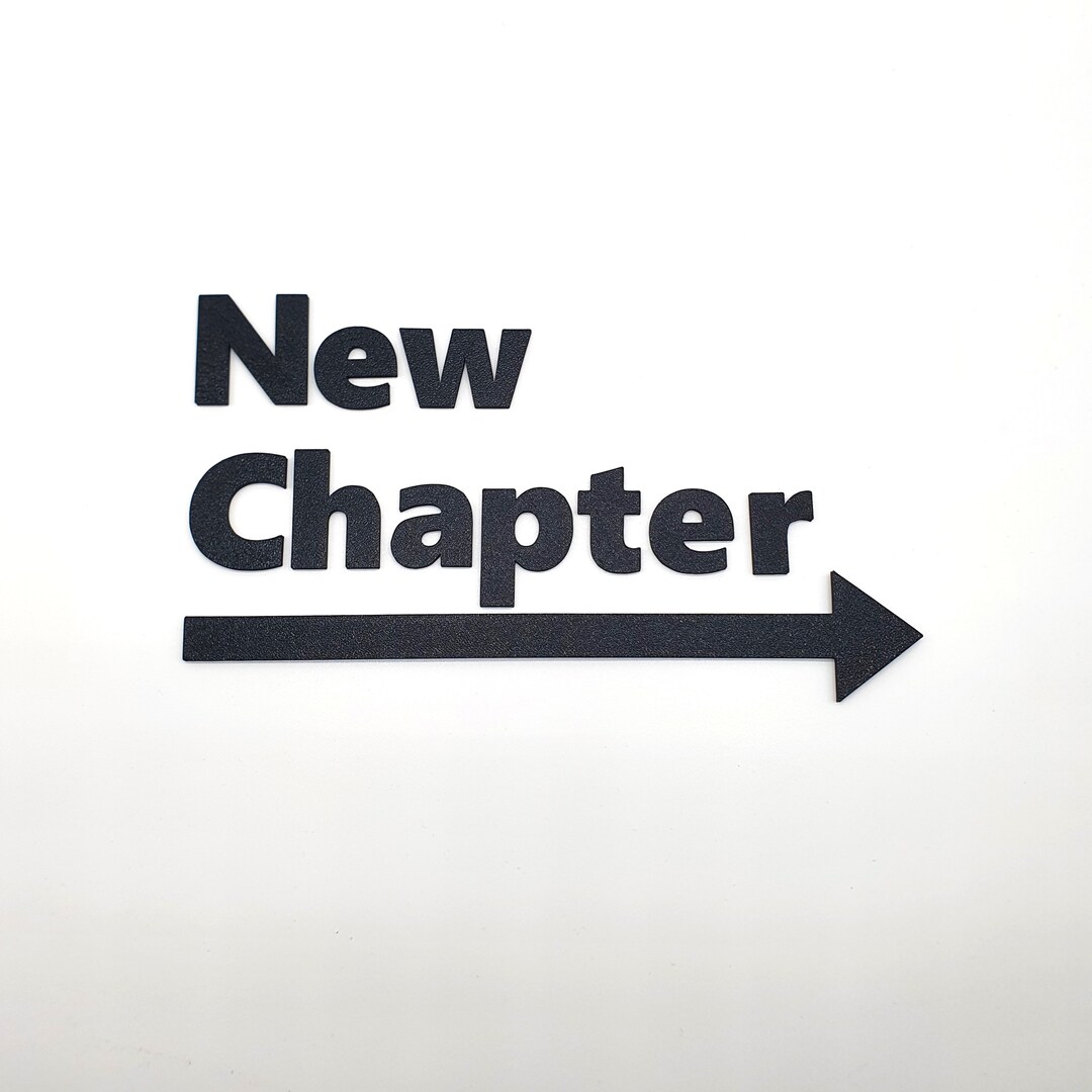 New Chapter Lettering Wall Decoration 3D Printing PLA 5 Cm Font Height ...