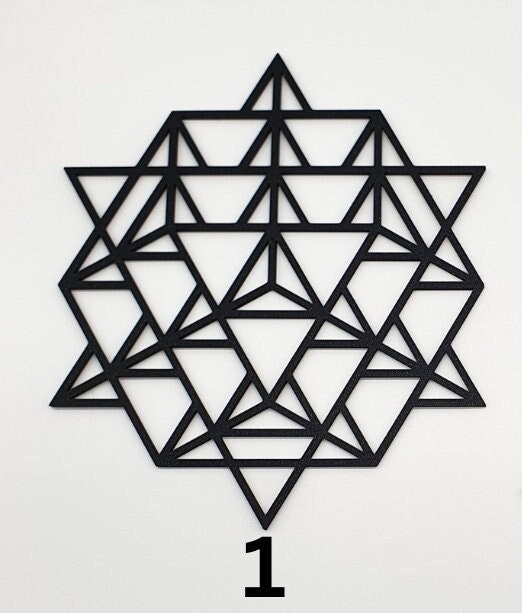 Star Tetrahedron, Pyramid Tetrahedron 3D Print PLA 24cmx21cm 3mm Thick ...