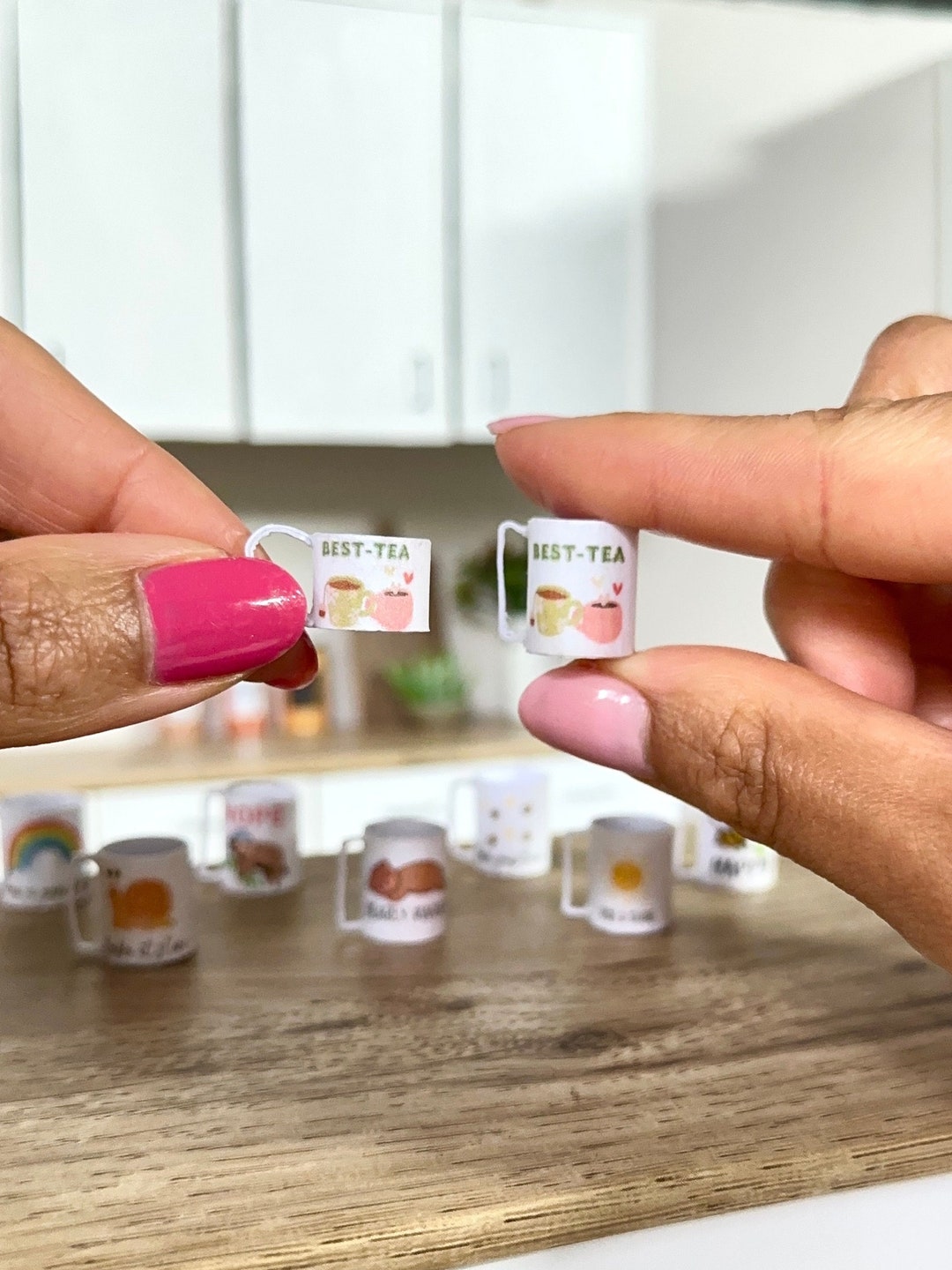 Miniature Mugs Printables: Kitchen Items for Dolls digital Download - Etsy