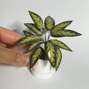 1:6 Miniature Paper Plants – Printable DIY Template (instant Digital ...