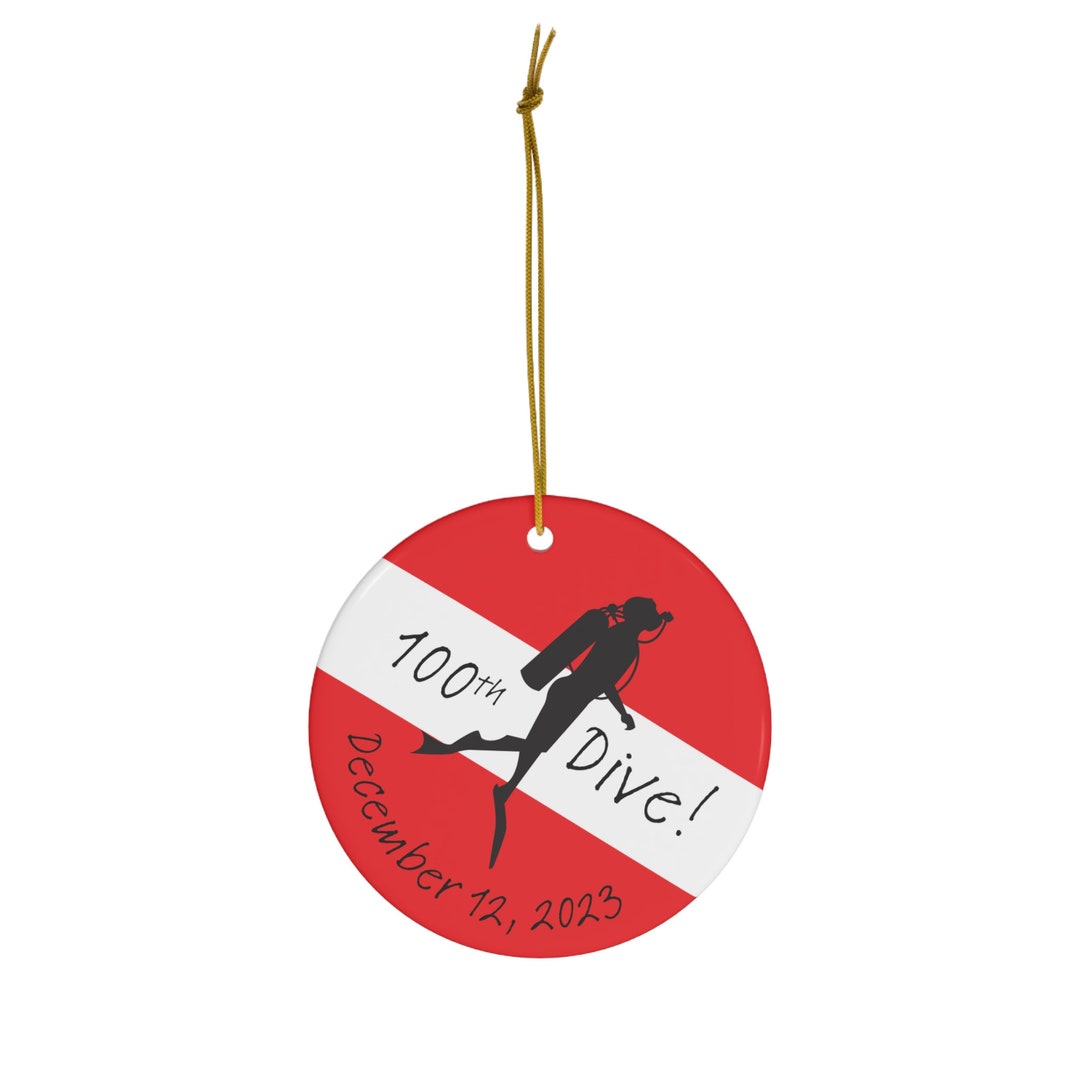 100th Dive Scuba Ornament - Etsy