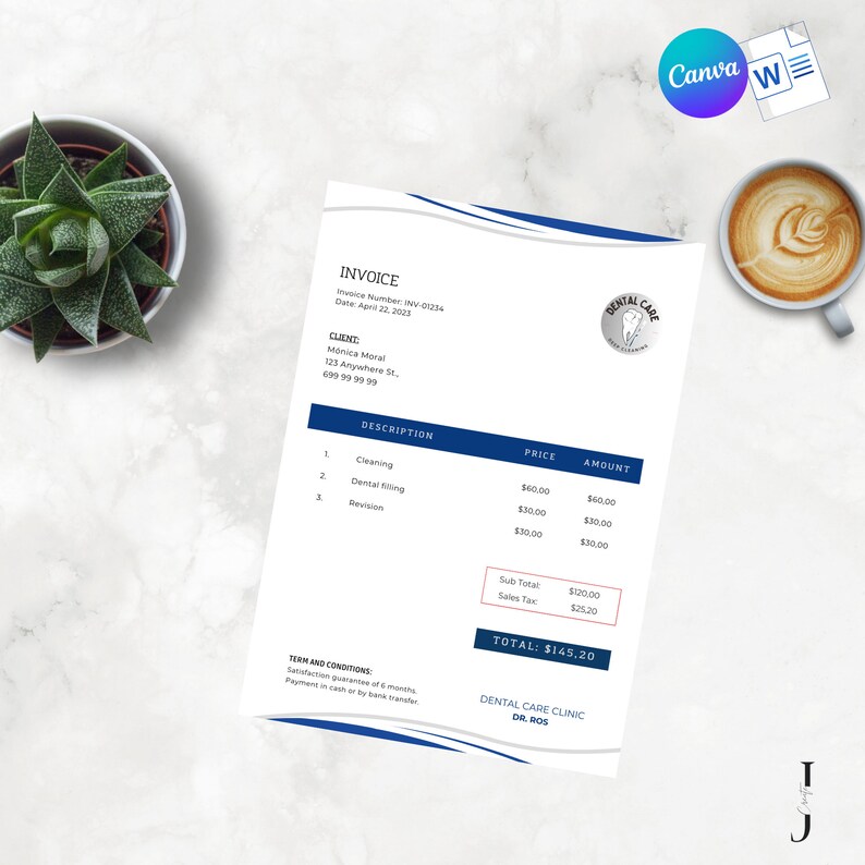 Invoice Template | Customer Invoice | Professional Editable Template ...