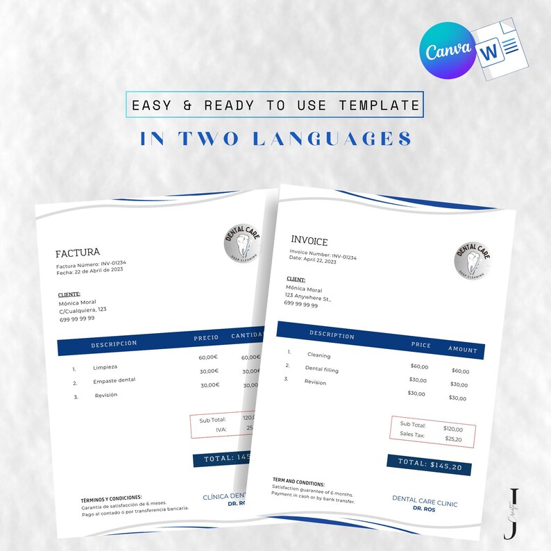 Invoice Template Invoice Template Customer Invoice Editable ...