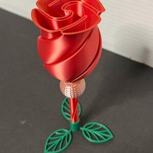 Valentines Day Twisted Rose Fidget Gift. Mothers Day. 3D Printed ...