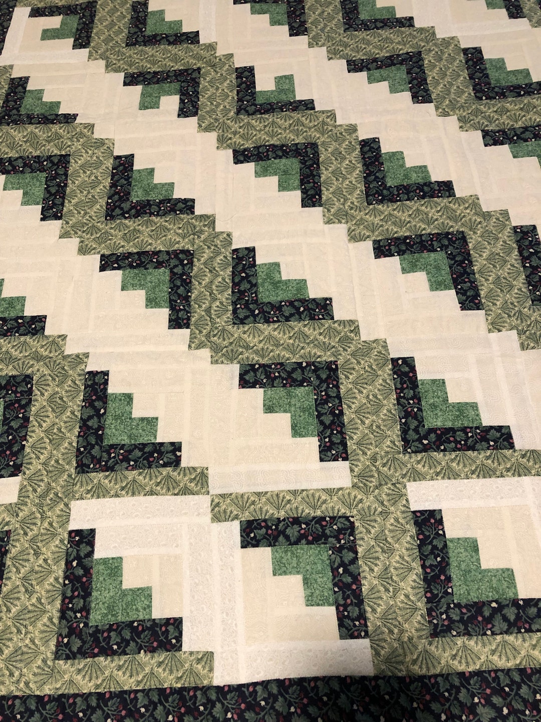 Baby Quilt Log Cabbin Pattern - Etsy