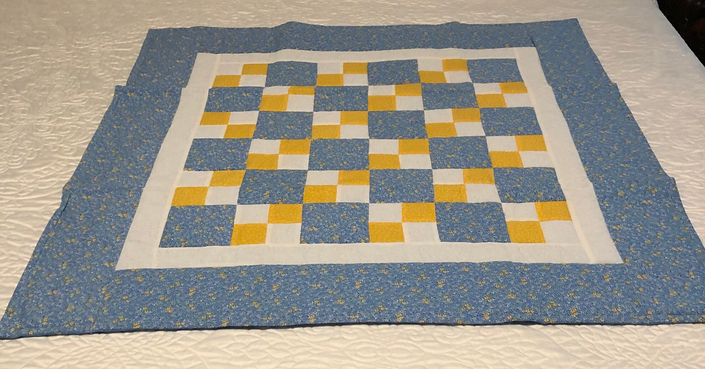 Baby Quilt, Square Block - Etsy