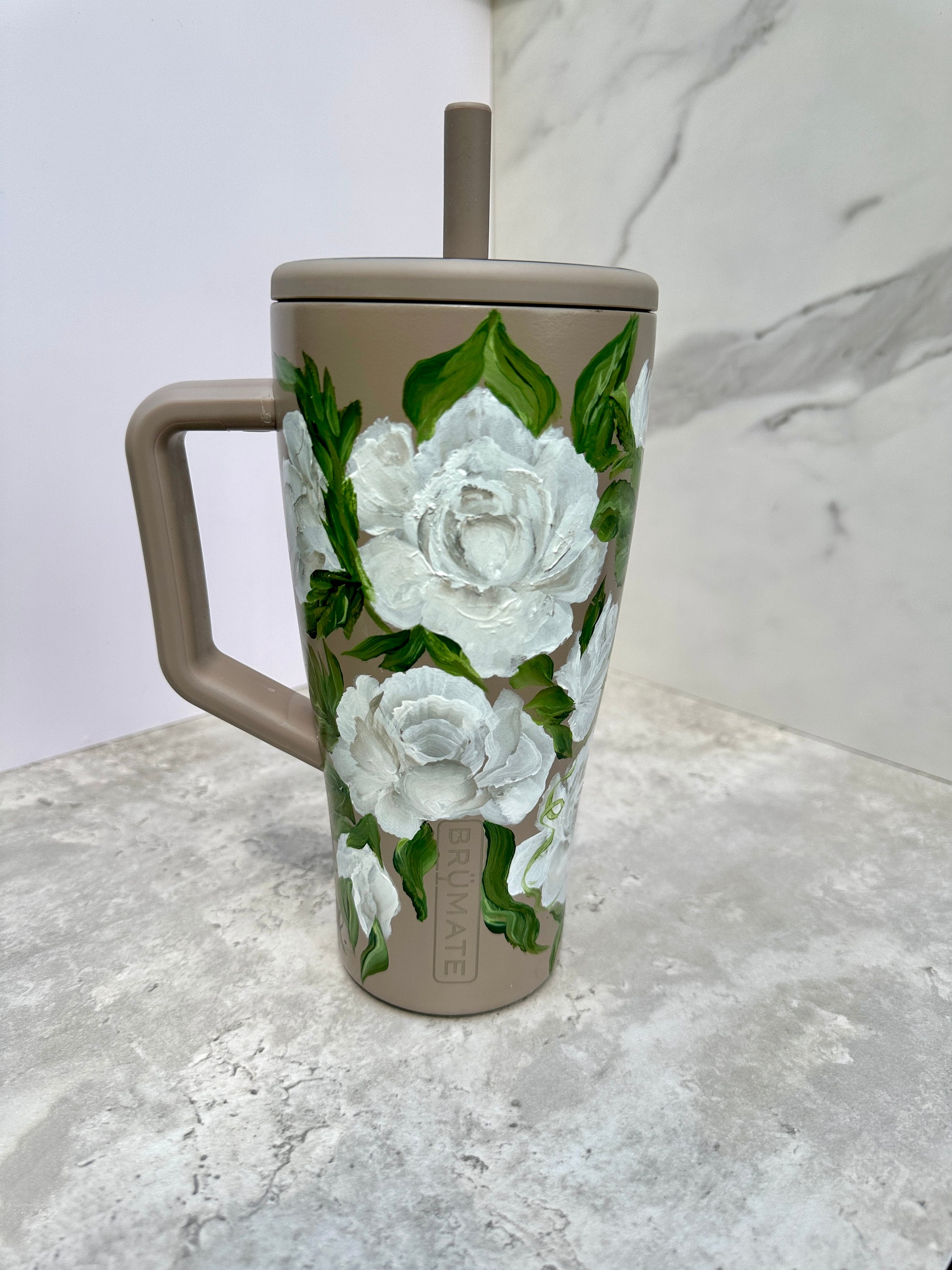 30oz- CUSTOM- BRUMATE ERA- Hand Painted Floral Tumbler - Etsy