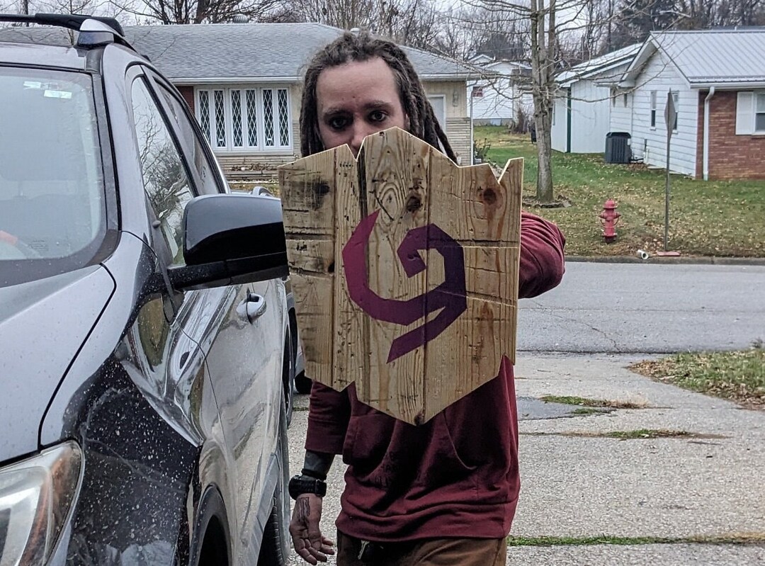 Wooden Ocarina of Time Deku Shield Full Size Custom Paint Colors - Etsy