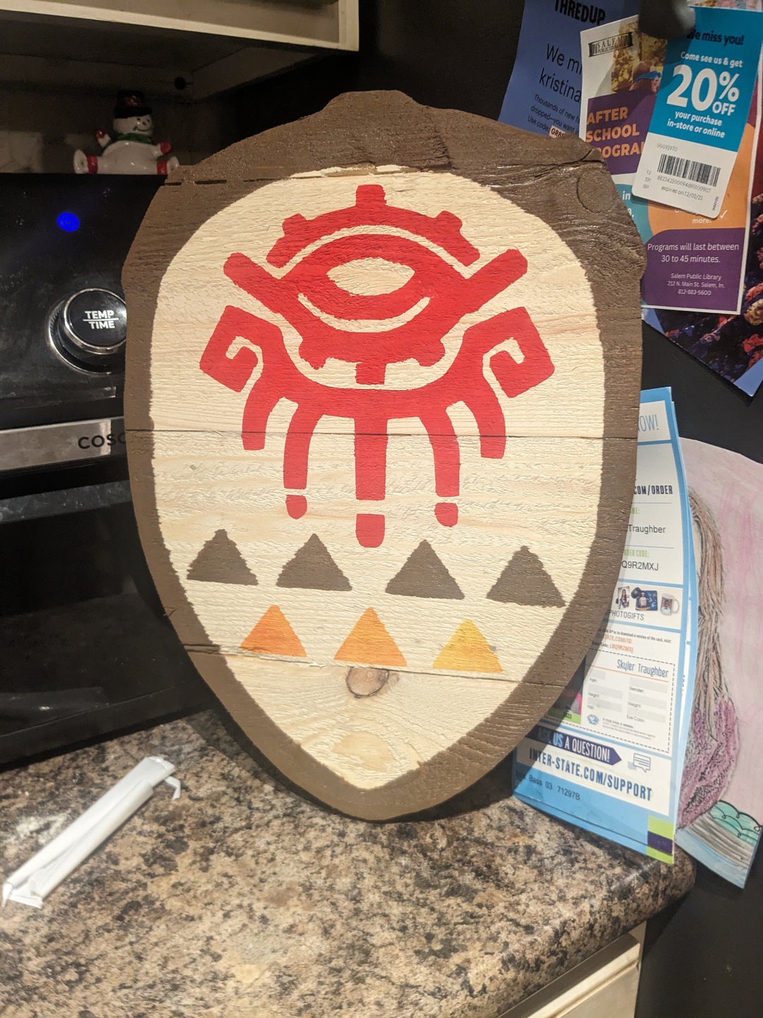 Old Wooden Shield Full Size Custom Paint Colors - Etsy