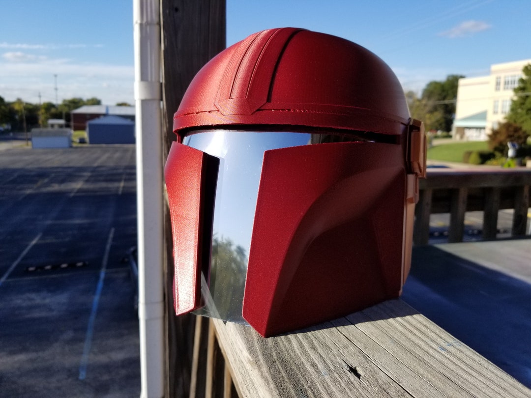 Custom Iron Man Mandalorian Helmet Metallic Visor Memory Foam Liner - Etsy