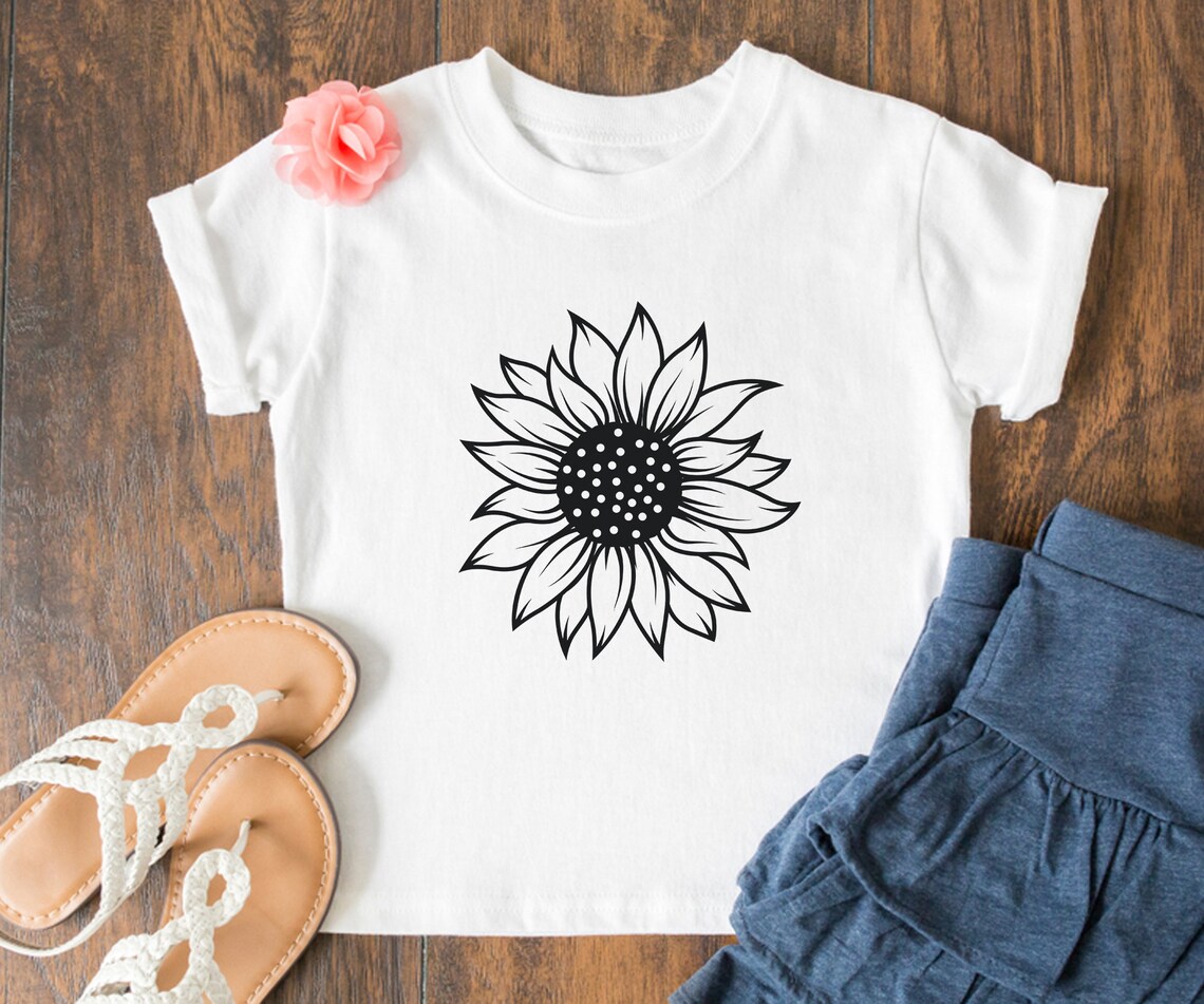Sunflower SVG Floral SVG Sunflower Clipart Flower SVG - Etsy