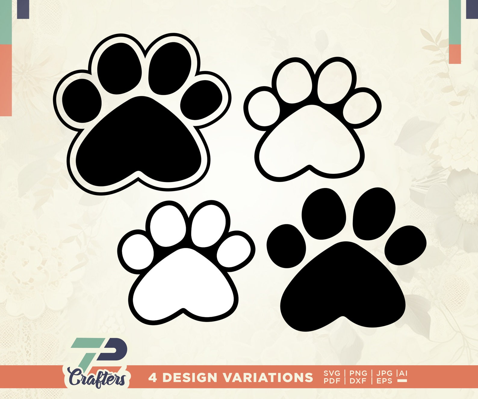 Dog Paw Svg Animal Paw Svg Dog Foot Print Svg Svg Dog Svg - Etsy