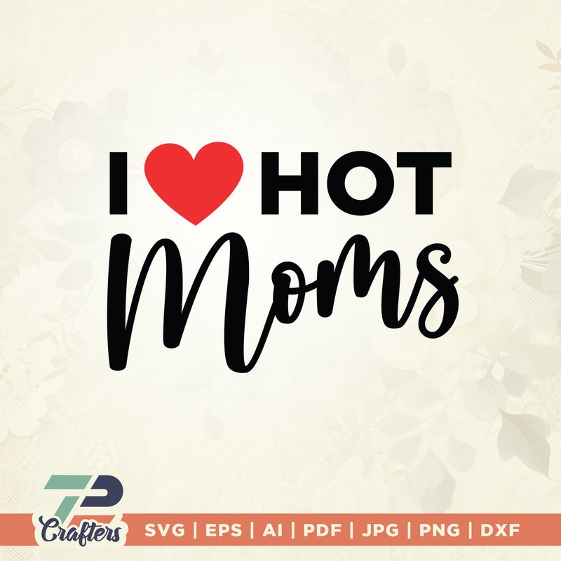 I Love Mom Clipart - Etsy
