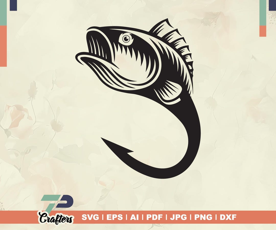 Bass Fishing Monogram Svg, Fishing Svg, Bass Fishing Svg, Bass Fish Svg ...